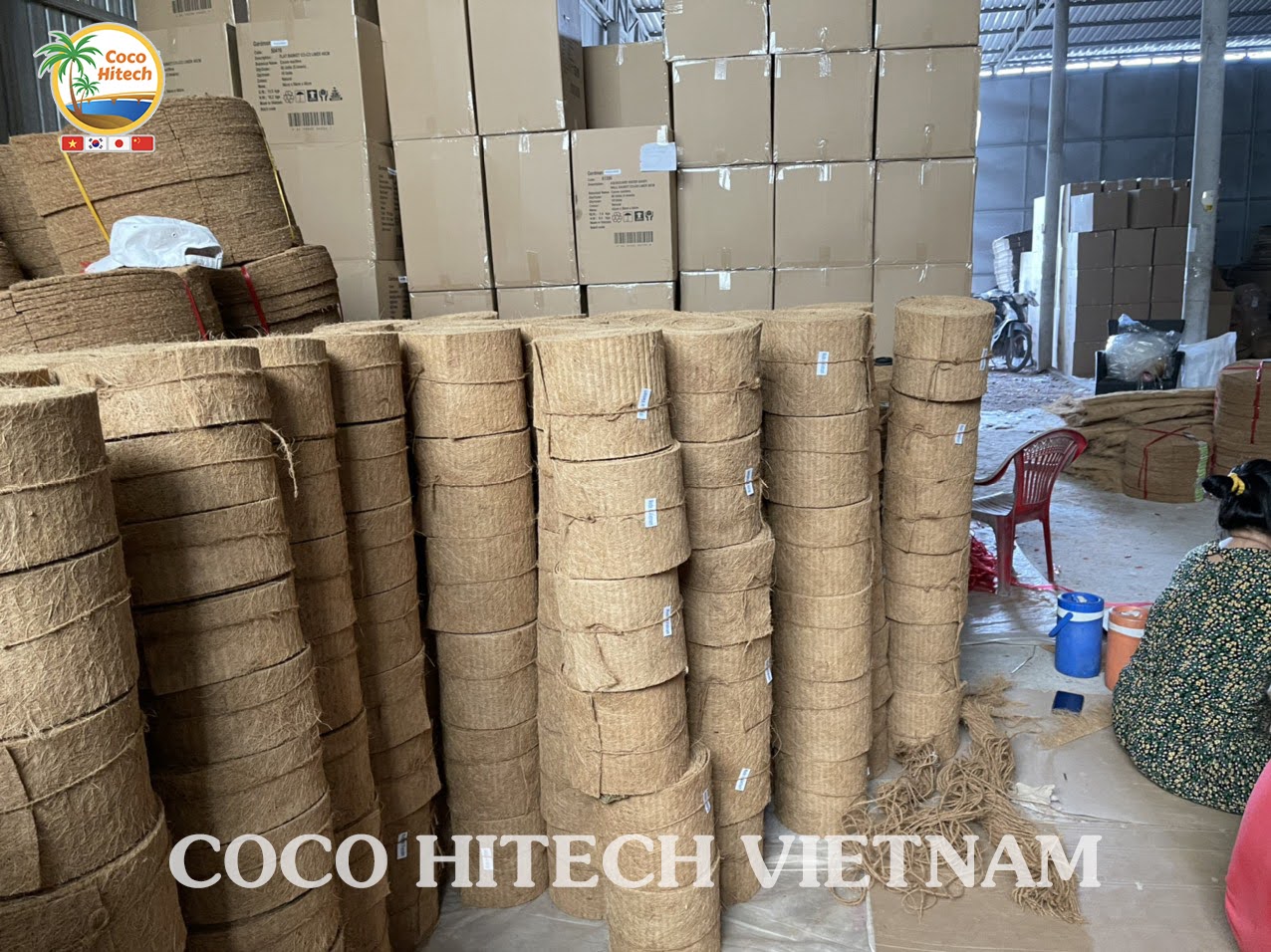 COCO COIR FIBER TREE MAT - COIR MATTING TREE PROTECT - COCO HITECH
