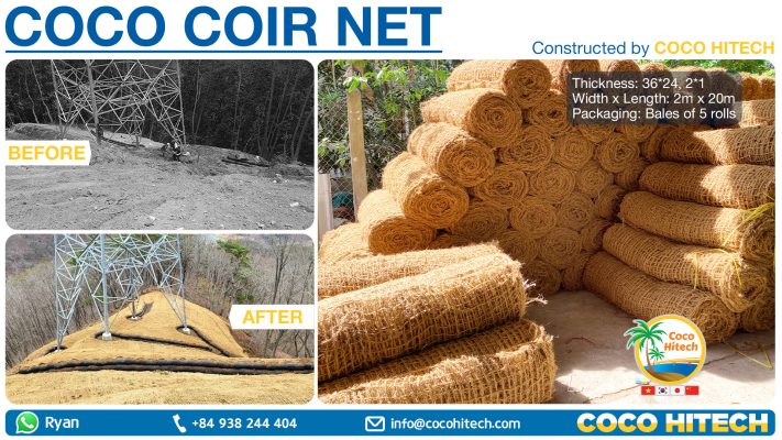 COIR BLANKET COIR NET FOR EROSION CONTROL - COCO HITECH