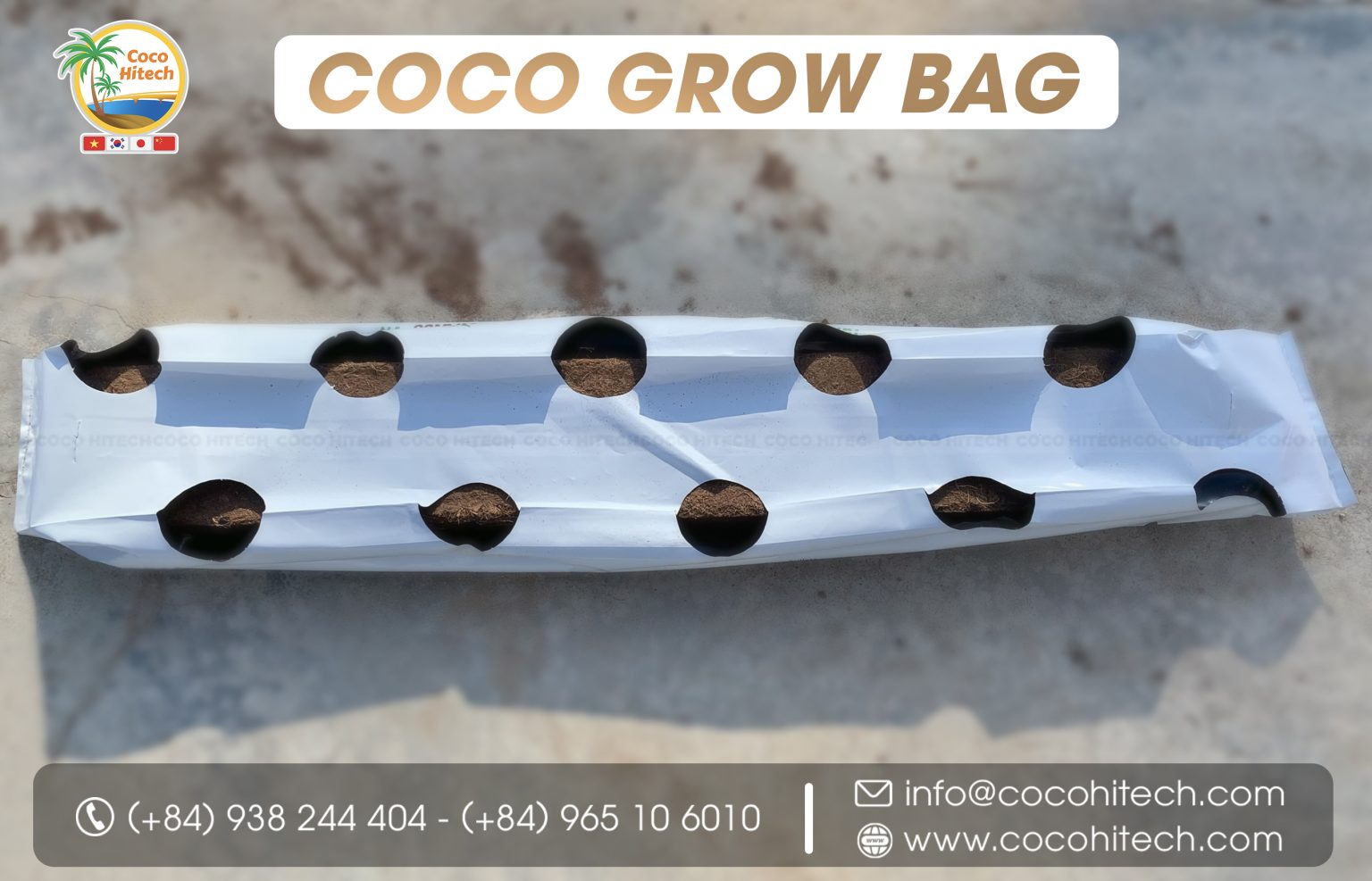 COCO PEAT GROW BAGS MADE IN VIETNAM - COCO HITECH