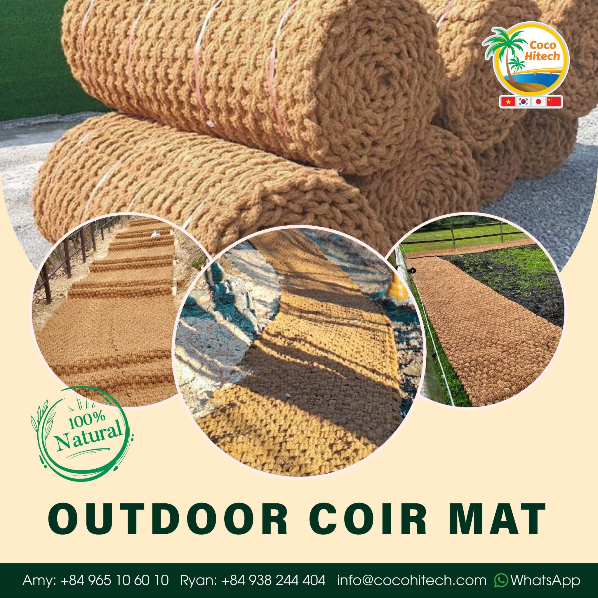 OUTDOOR COIR MAT USED IN US - COCO HITECH