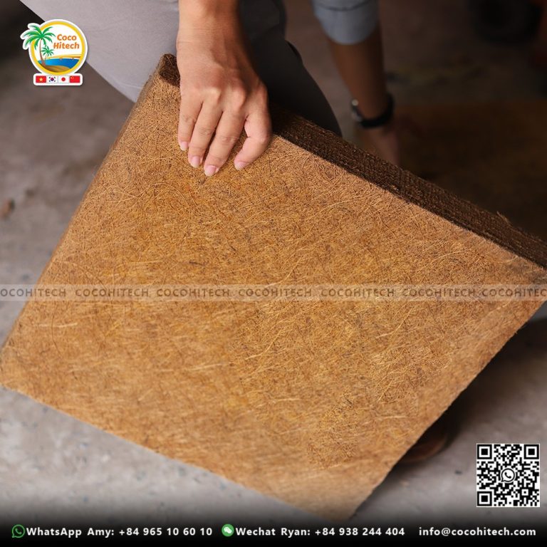 COIR FIBER BLOCK USED AS NATURAL INSULATION PANEL - COCO HITECH