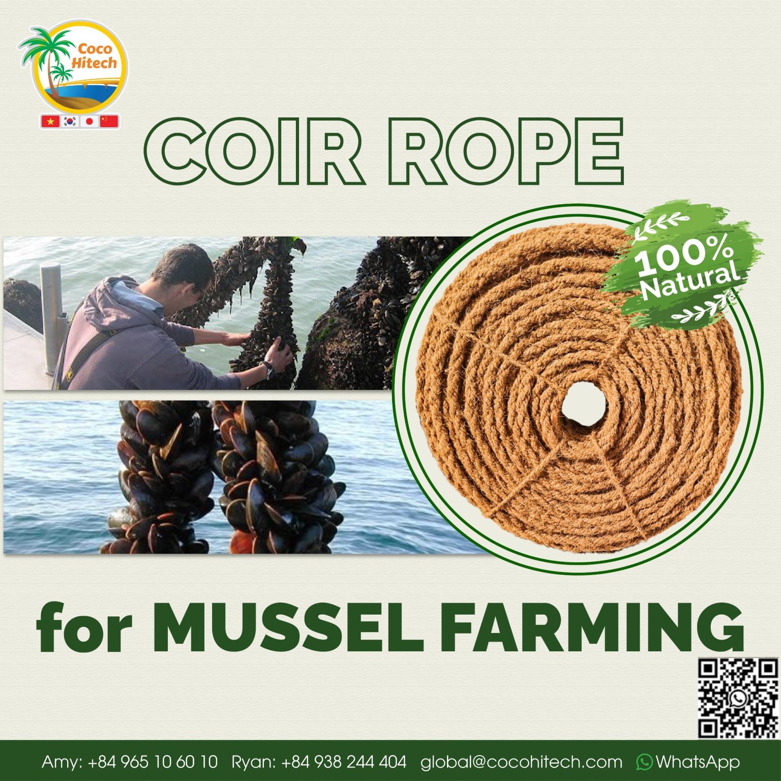ADVANTAGES OF MUSSEL COIR ROPE FARMING - COCO HITECH