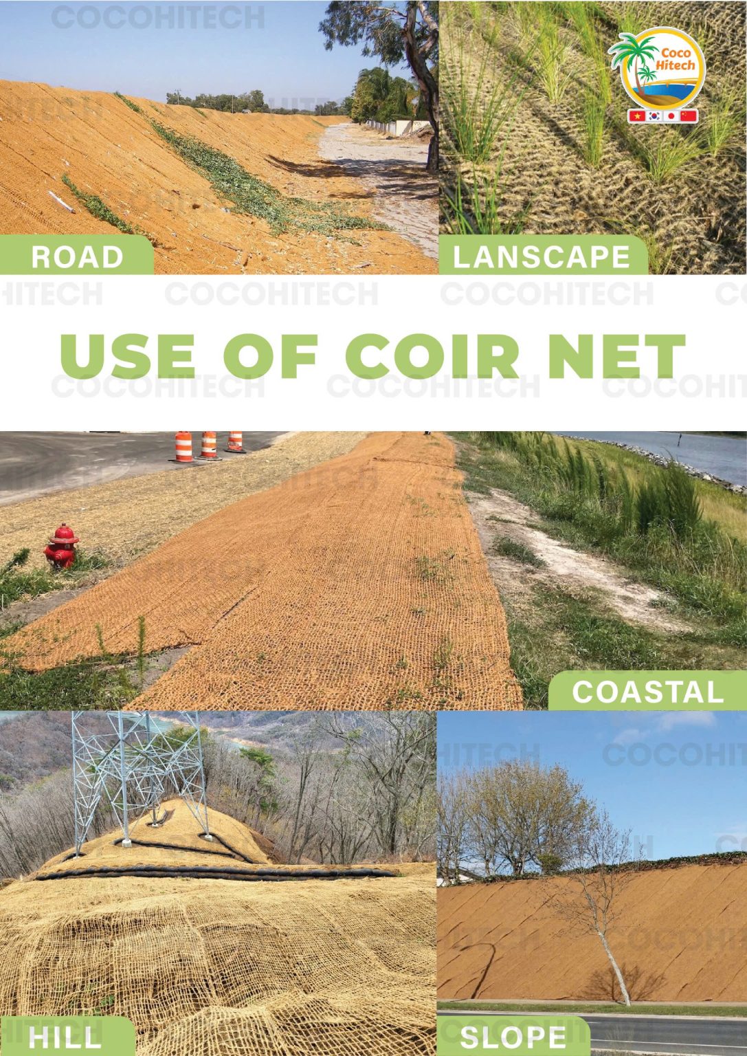 COIR NET 900 GSM - COIR NET 1000 GSM - COCO HITECH