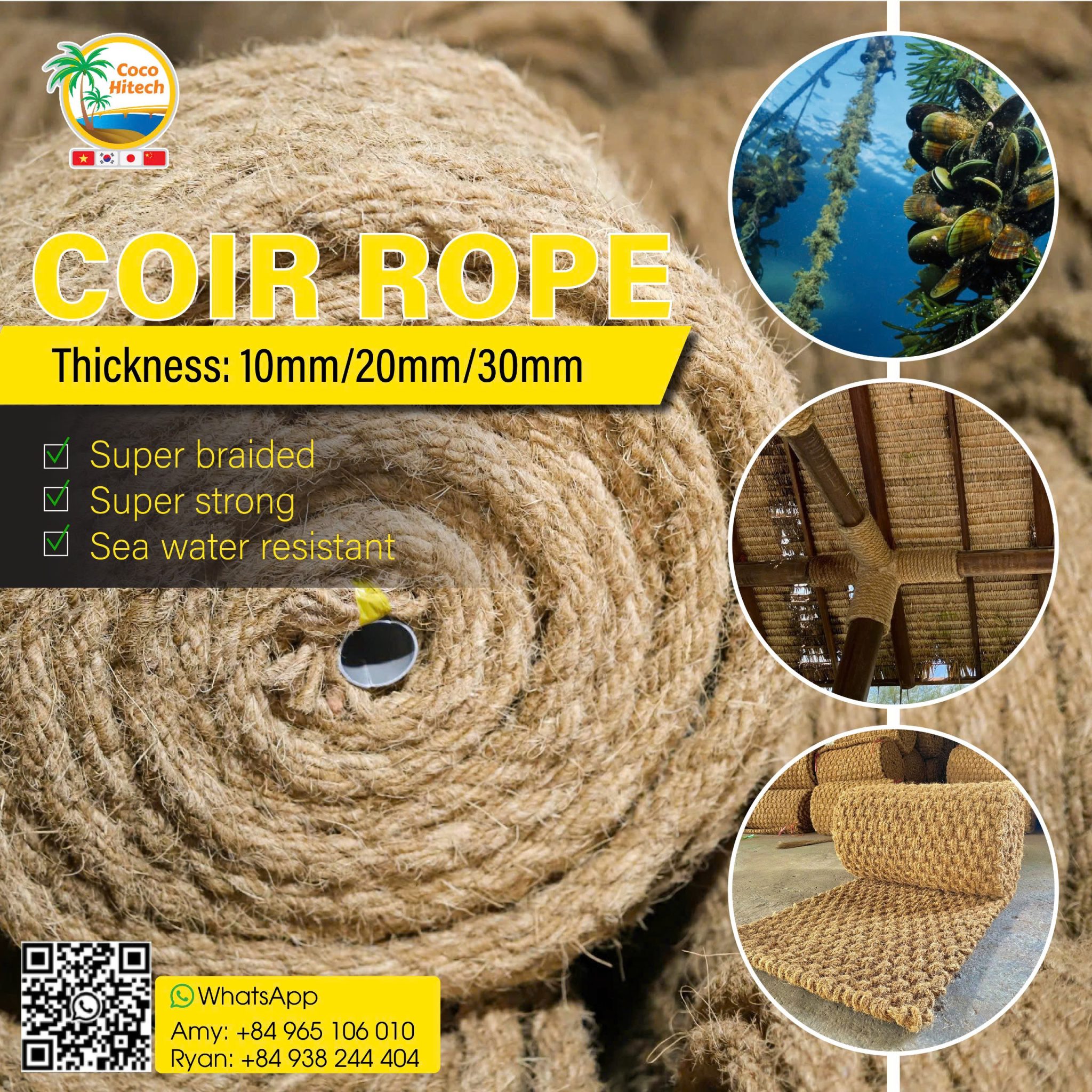 SEA FARMING COIR ROPE - COCO HITECH