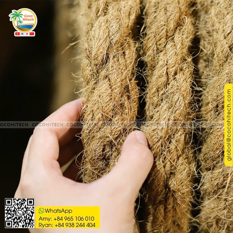 USING NATURAL COIR ROPE TO PROTECT SEA ENVIROMENT - COCO HITECH