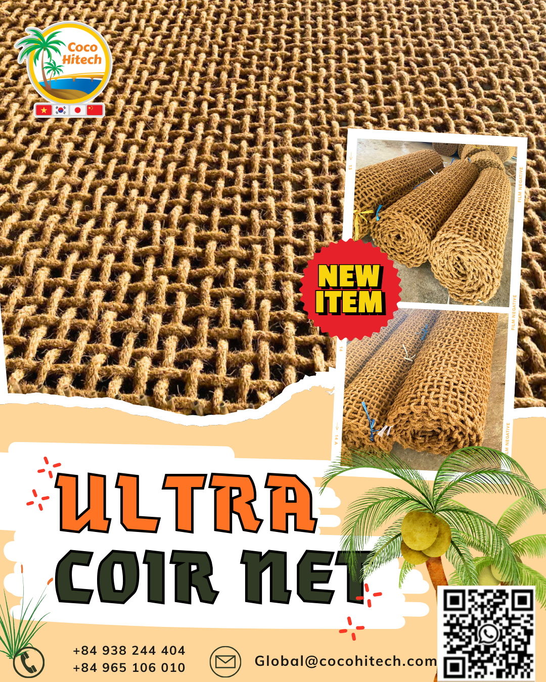 ULTRA COIR NET - SUPER STRONG COIR NET - COCO HITECH