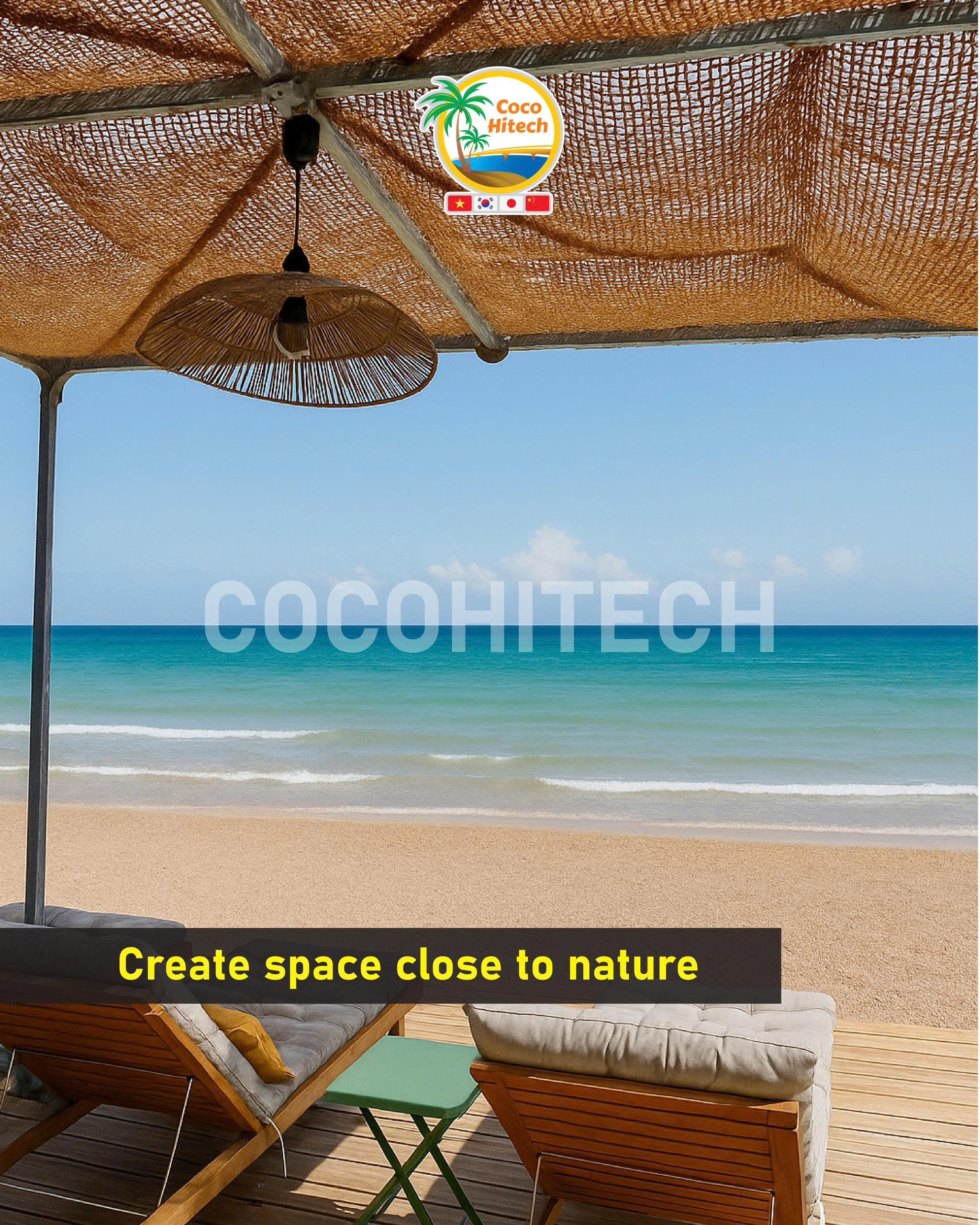 HOW TO INSTALL COCONUT COIR SHADE SAIL? - COCO HITECH