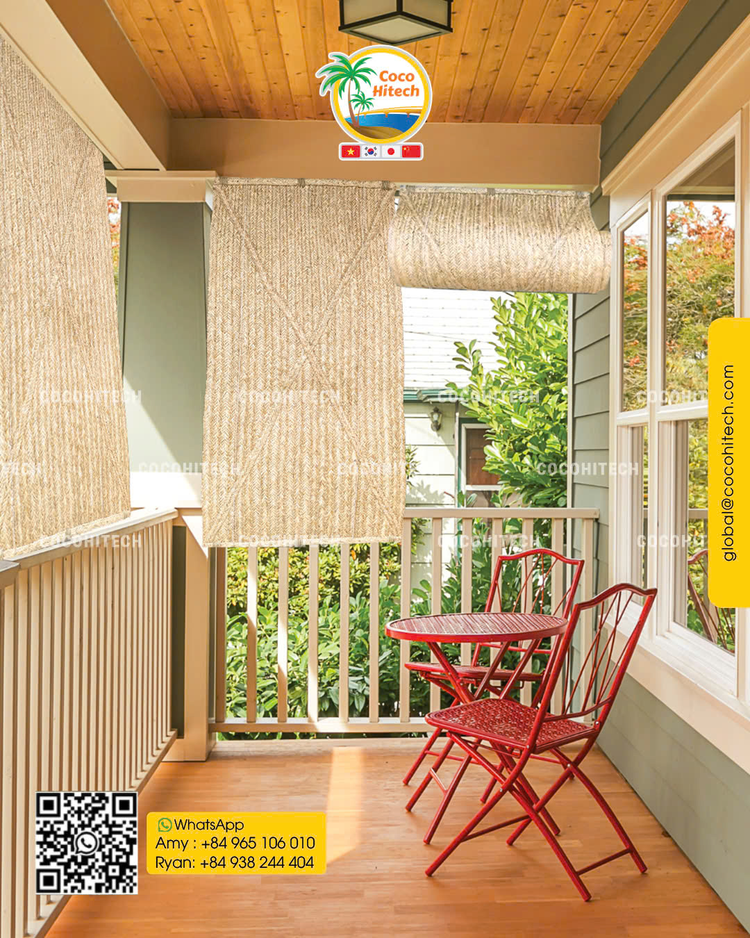 SEAGRASS WINDOW SHADES - COCO HITECH