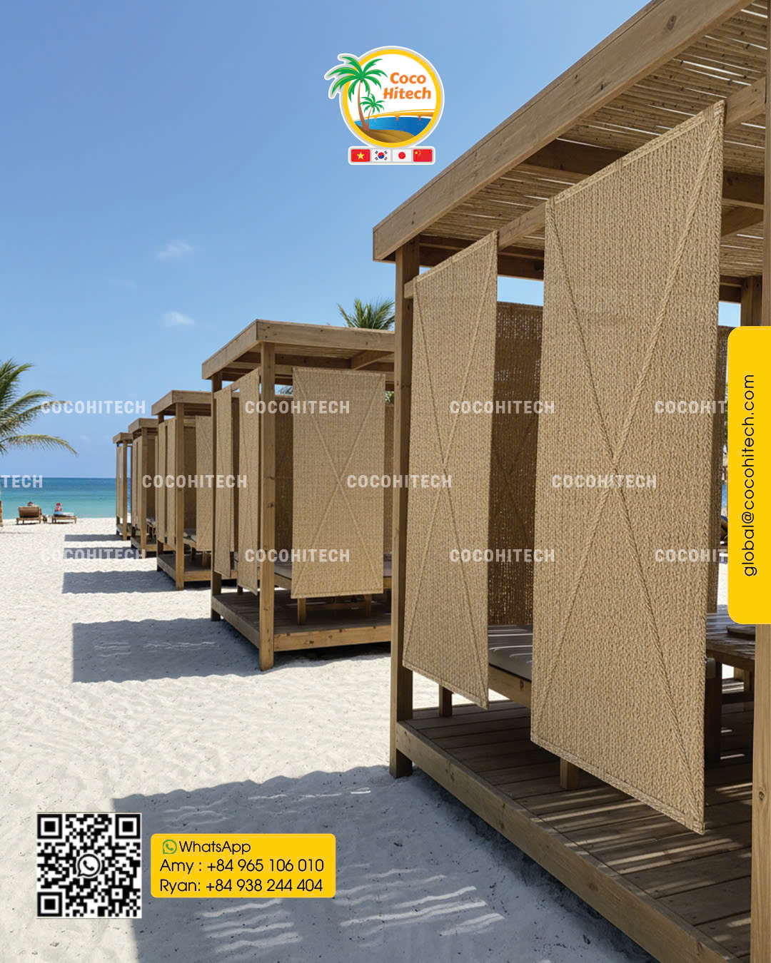 SEAGRASS ROLL-UP BLINDS IN VIET NAM - COCO HITECH