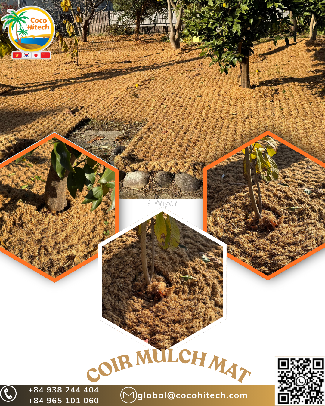 MAKE YOUR GARDEN BEAUTIFUL BY NATURAL COIR MAT - COCO HITECH