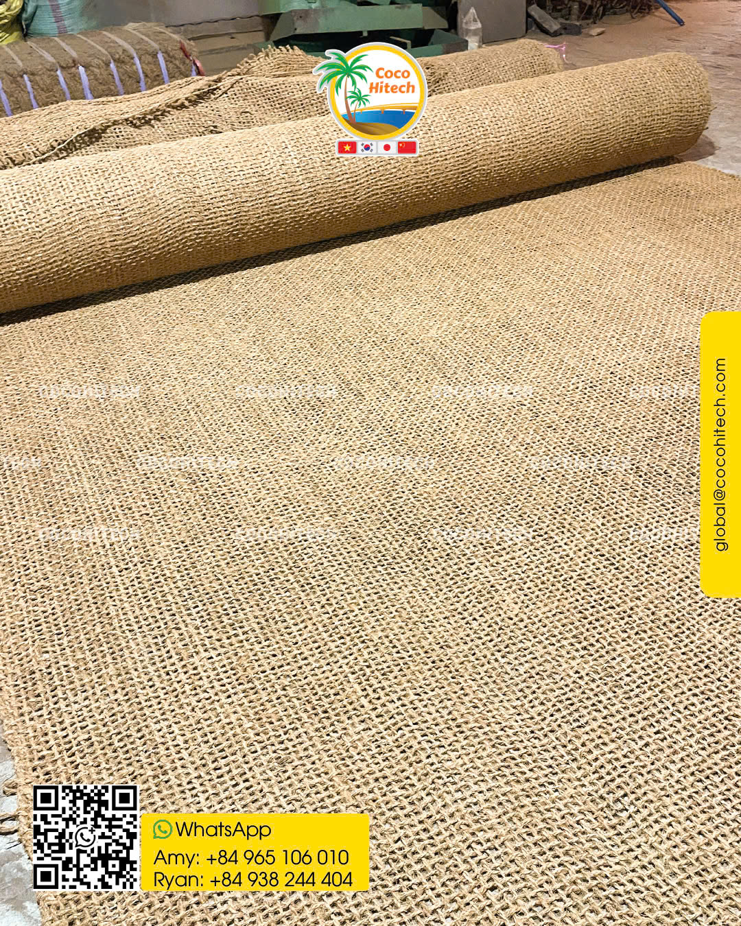 EROSION COIR NET 400 GSM, 700 GSM and 900 GSM - COCO HITECH