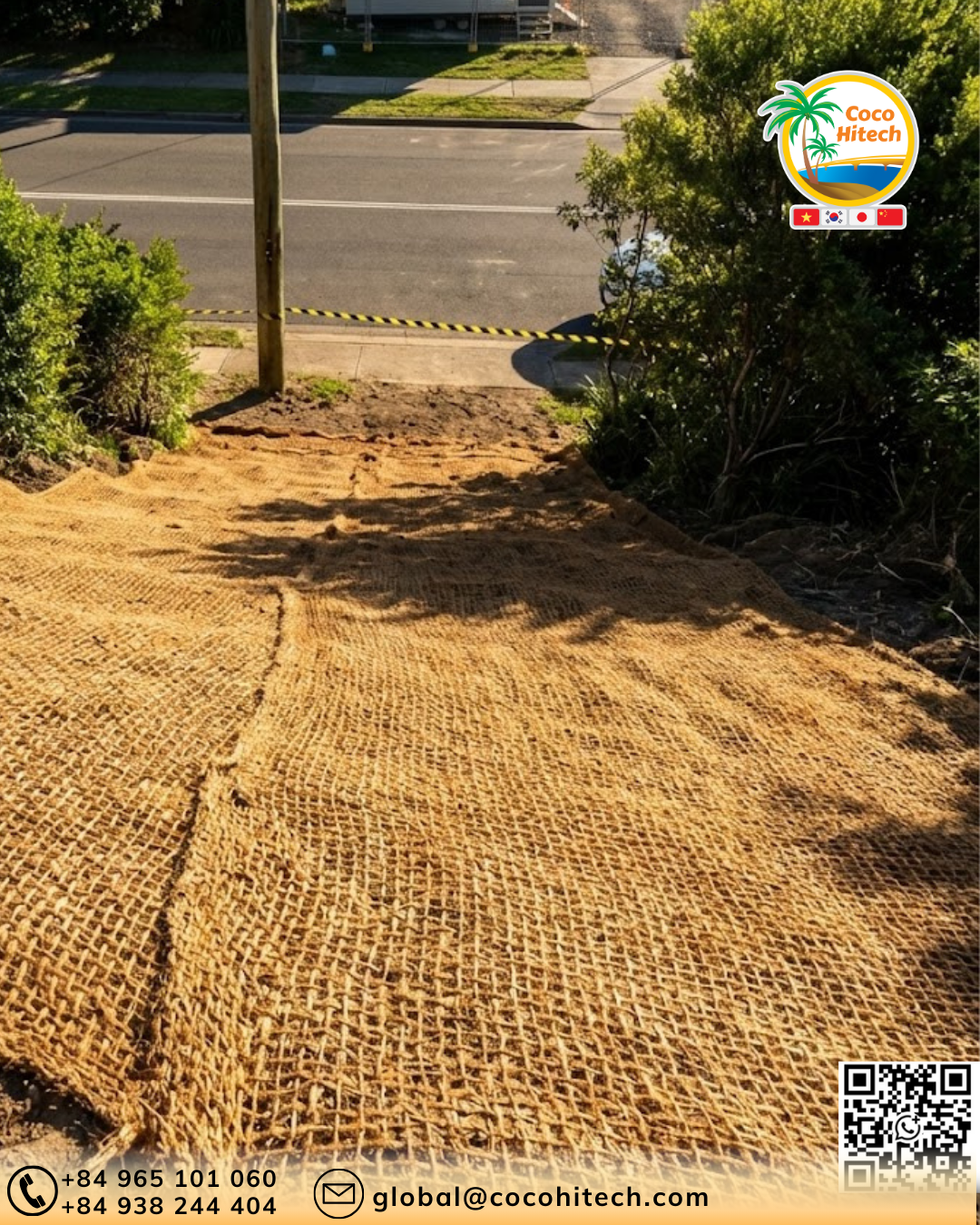 EROSION COIR NET 400 GSM, 700 GSM and 900 GSM - COCO HITECH